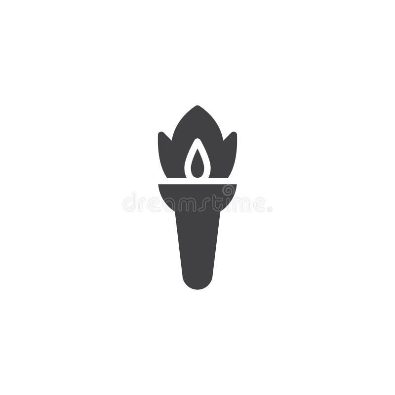 Torch flame vector icon stock vector. Illustration of symbol - 119063774 Torch flame vector icon stock vector. Illustration of symbol - 119063774