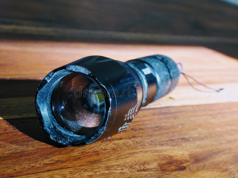 Torch Flashlight Turned Off in Daylight. Stock Image - Image of turned ...