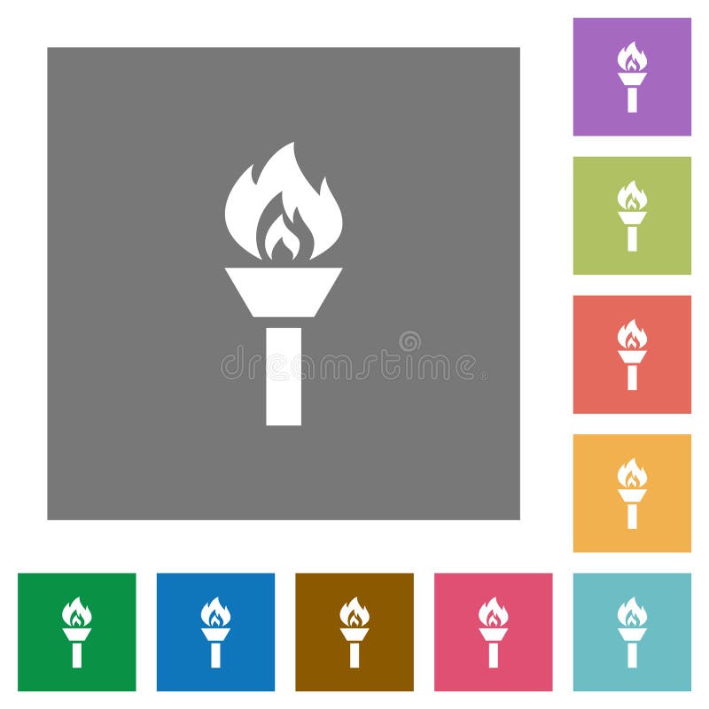 Torch plain stock illustration. Illustration of heat, illumination ...