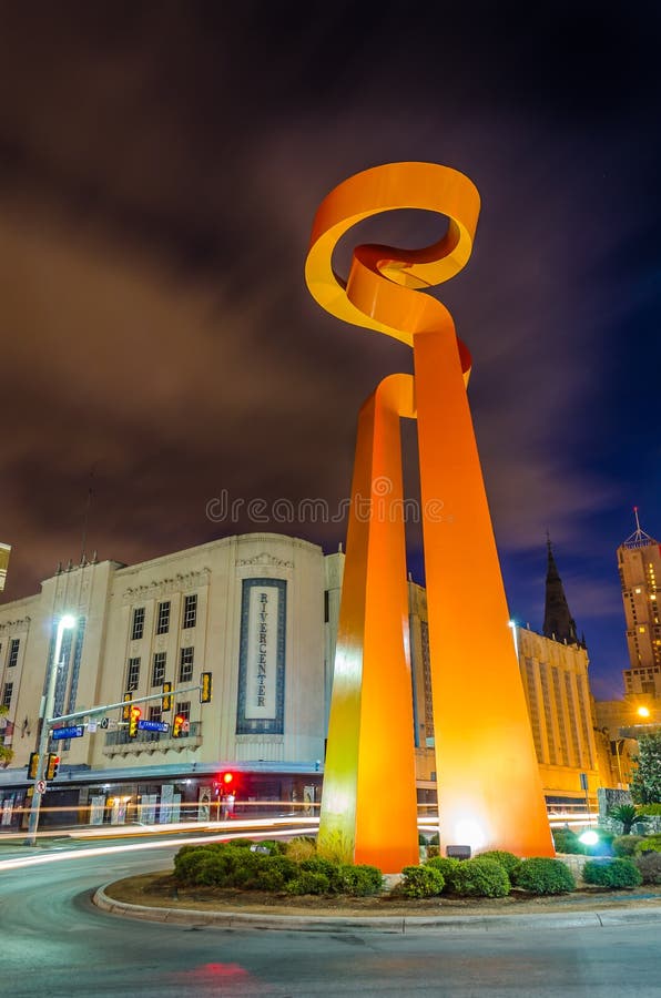 Torch of Friendship - San Antonio, Texas Editorial Stock Photo - Image ...