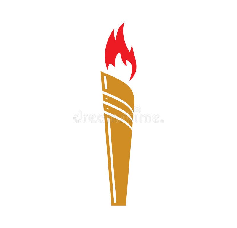 Torch Icon on Background for Graphic and Web Design. Simple ...