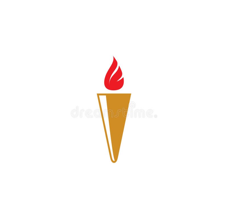 Torch Icon on Background for Graphic and Web Design. Simple ...