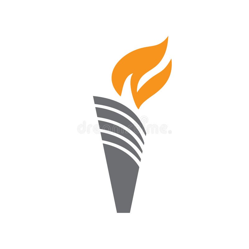 Torch Icon on Background for Graphic and Web Design. Simple Vector Sign ...