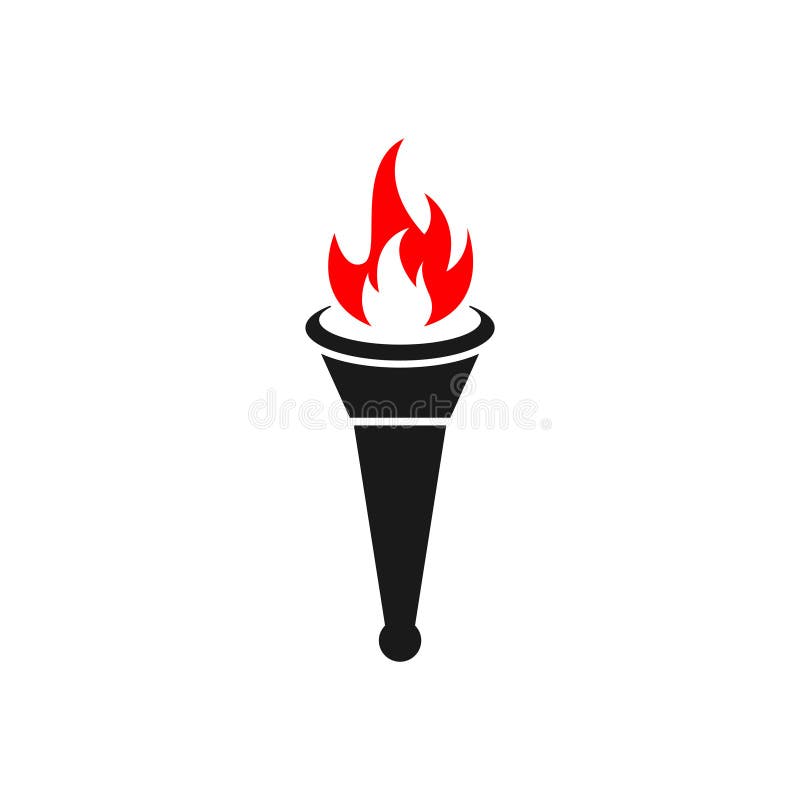 Torch Icon Design Template Vector Isolated Illustration Stock ...
