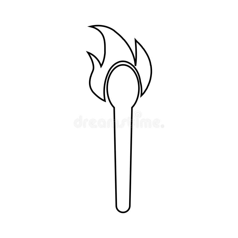 Torch icon design stock vector. Illustration of flaming - 320709460