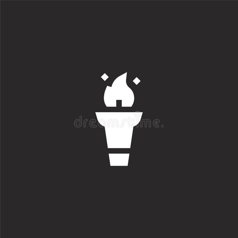 Torch Icon. Filled Torch Icon for Website Design and Mobile, App ...
