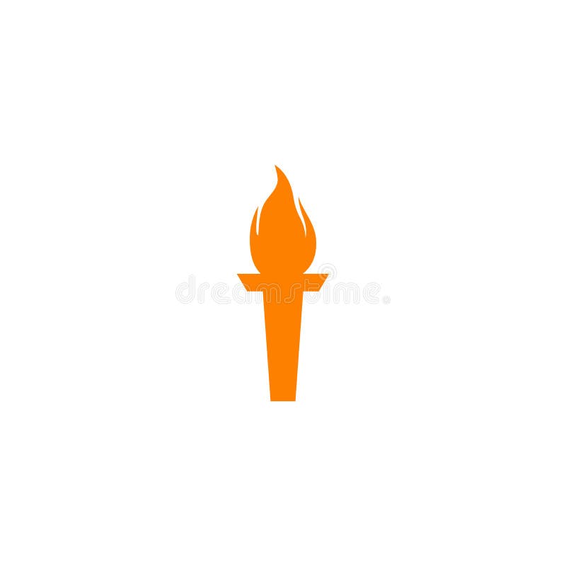 Torch Icon Logo Design Inspiration Vector Template Stock Vector ...