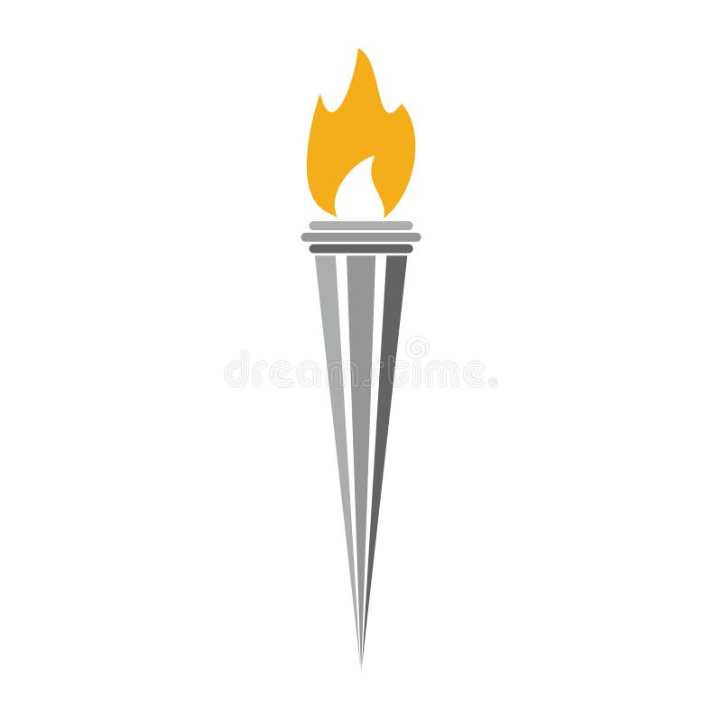 Torch icon stock vector. Illustration of torch, success - 171299984
