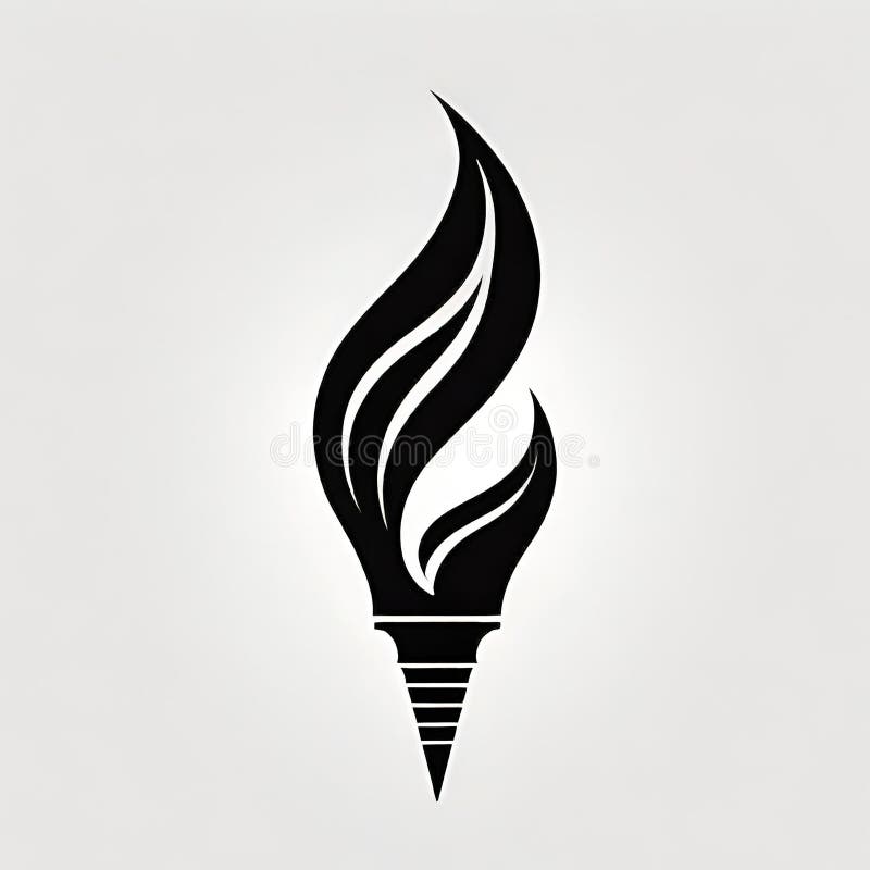 Torch Icon Vector, Flat Design. Symbol of Victory or Success Stock ...
