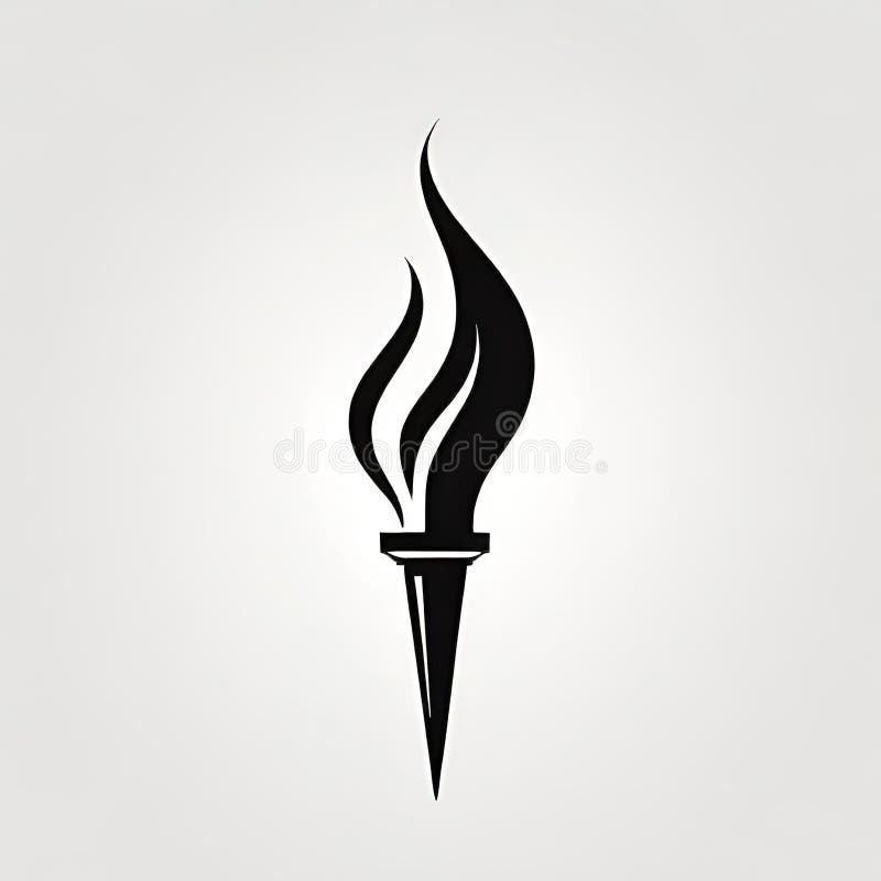 Victory Torch stock vector. Illustration of fire, blue - 20367341