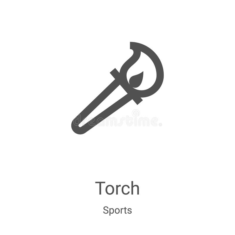 Torch Icon Vector from Scouts Collection. Thin Line Torch Outline Icon ... Torch Icon Vector from Scouts Collection. Thin Line Torch Outline Icon ...