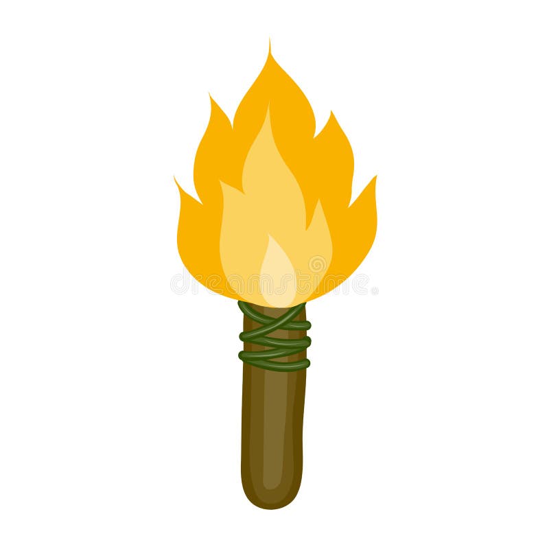 Torch Isolated Illustration Stock Vector - Illustration of winning ...
