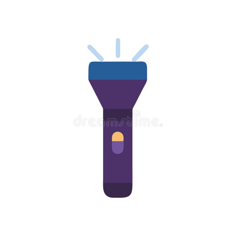 Torch Light Icon for Illumination Stock Illustration - Illustration of ...