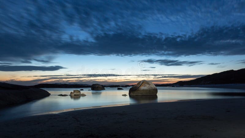 Torch Light on Rocks at Greens Pool, Denmark Stock Image - Image of ...