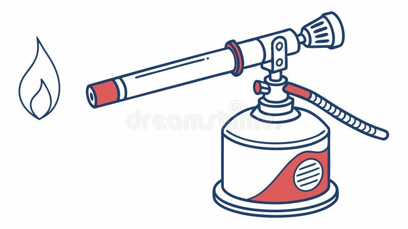 Torch Lighter Tool with Flame Fire Illustration Generative AI Stock ...