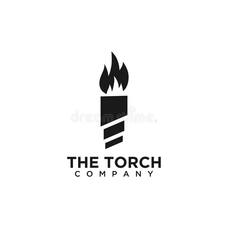 The Torch Logo Design Template Vector Illustration Stock Vector ...