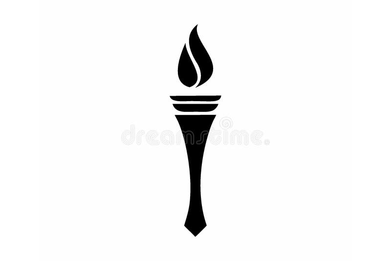 Torch logo design stock vector. Illustration of ceremony - 197734174