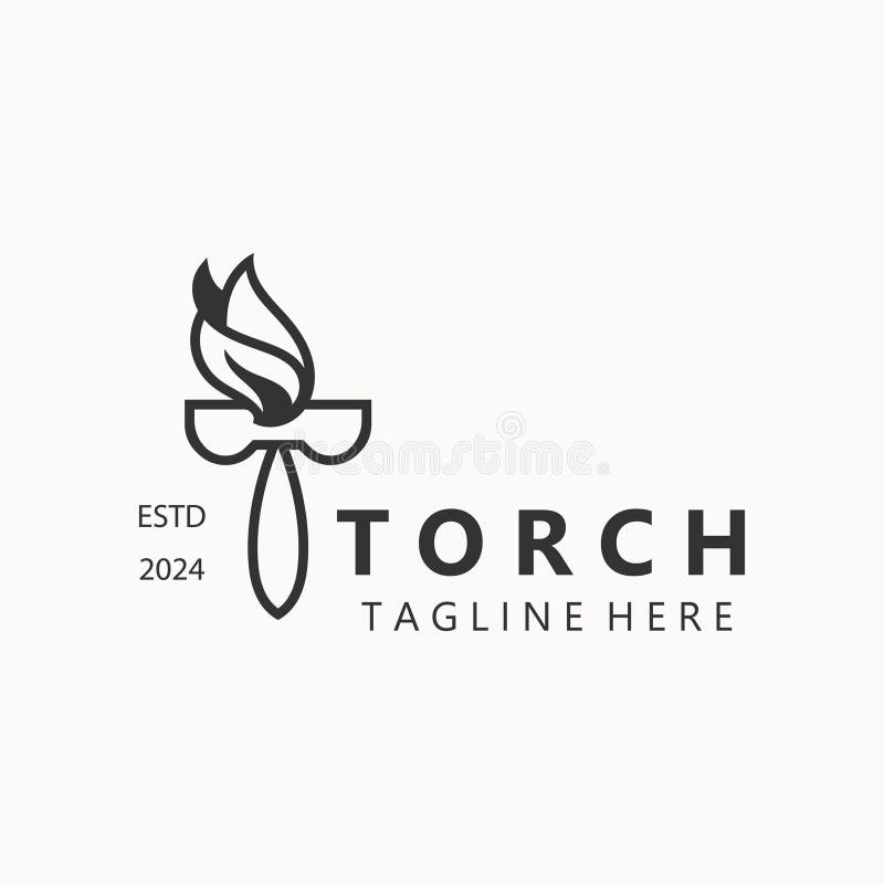 Torch Logo Graphic, Olympics Flame Modern Design Element Simple ...