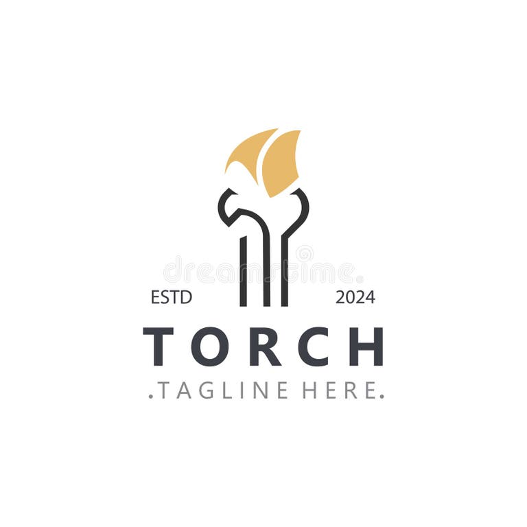 Torch Logo Graphic, Olympics Flame Modern Design Element Simple ...