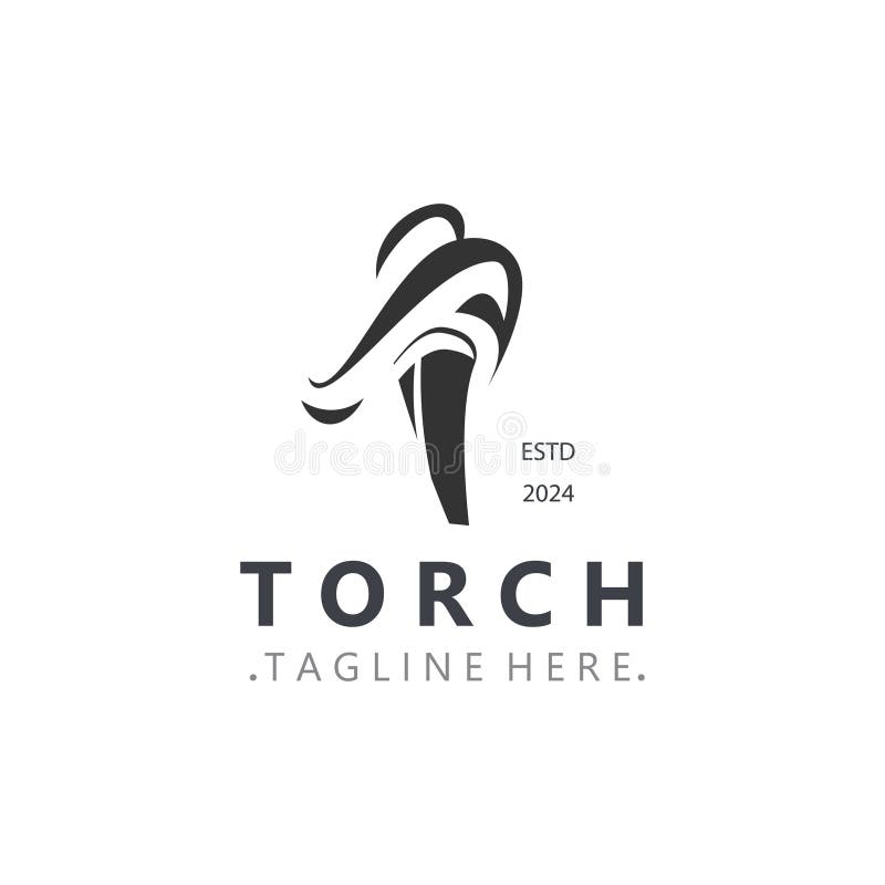 Torch Logo Graphic, Olympics Flame Modern Design Element Simple ...