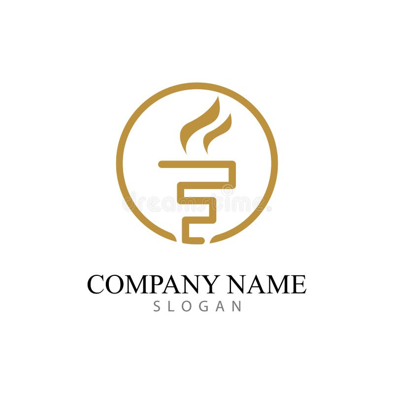 Torch Logo Icon with Concept Vector Illustration Template Stock Vector ...