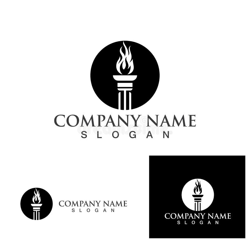 Torch Logo and Symbol Vector Eps10 Stock Vector - Illustration of ...