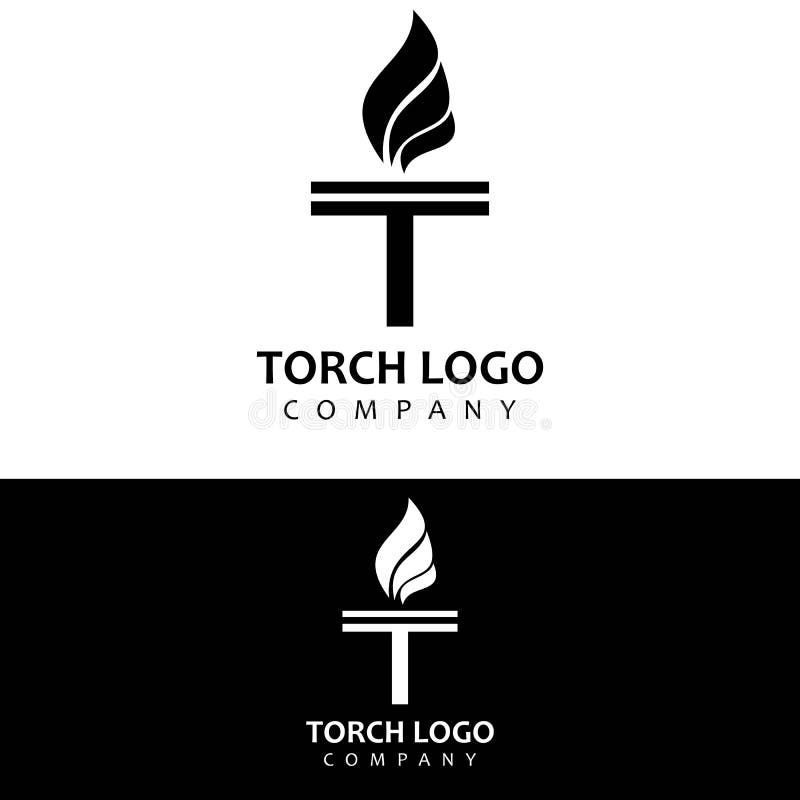Torch Logo Template, Design Vector, Icon Stock Vector - Illustration of ...