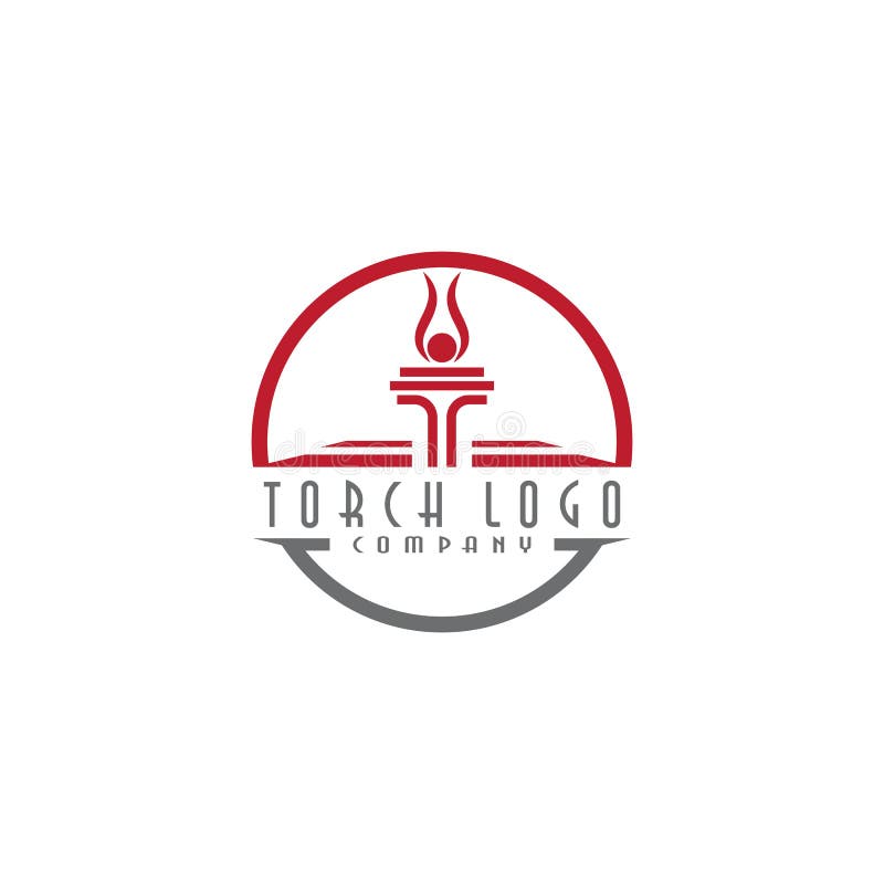 Torch Logo Template Vector Symbol Illustration Design Stock Vector ...