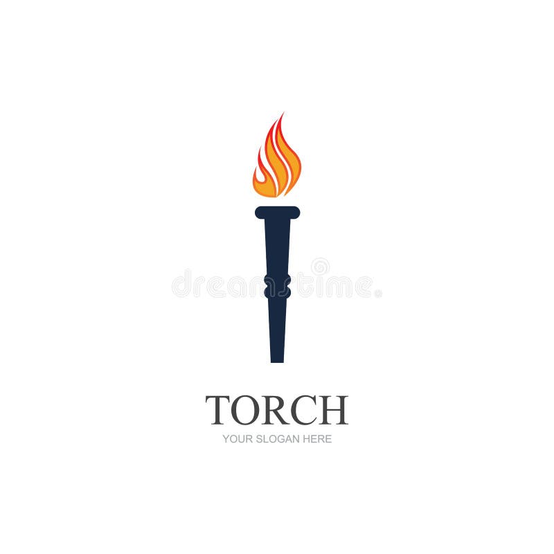 Torch Logo Template Vector Symbol Illustration Design Stock Vector ...