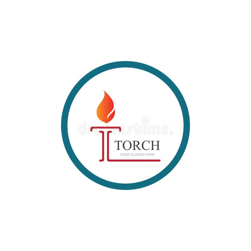 Torch Logo Template Vector Symbol Illustration Design Stock Vector ...