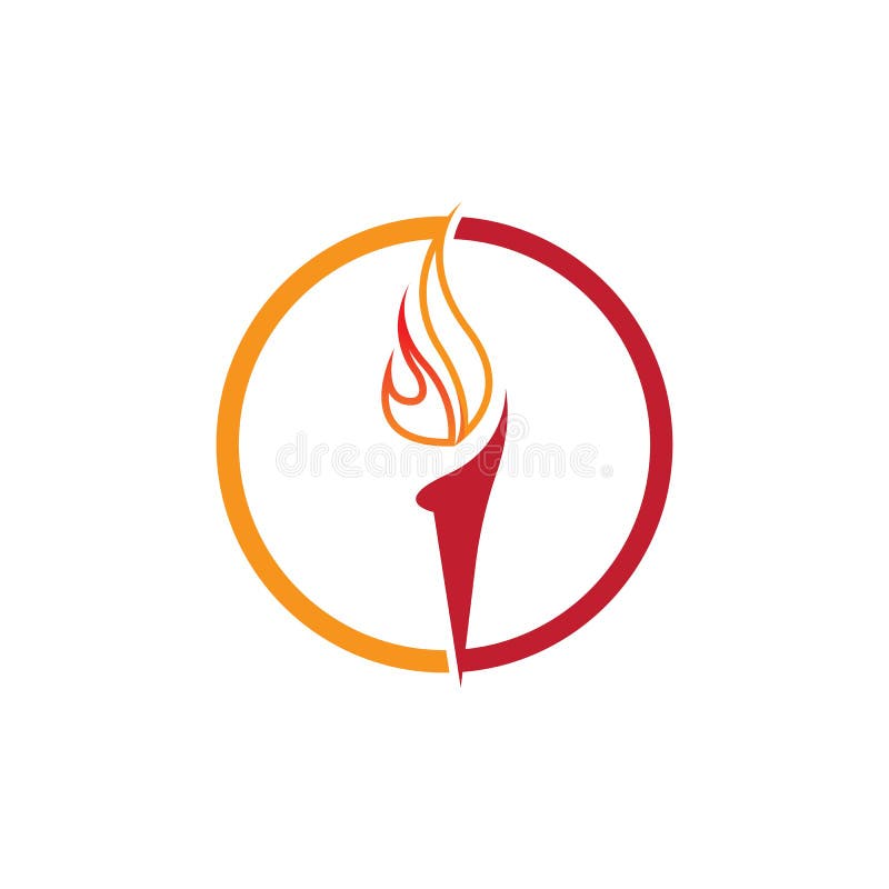 Torch Logo Template Vector Symbol Illustration Design Stock Vector ...