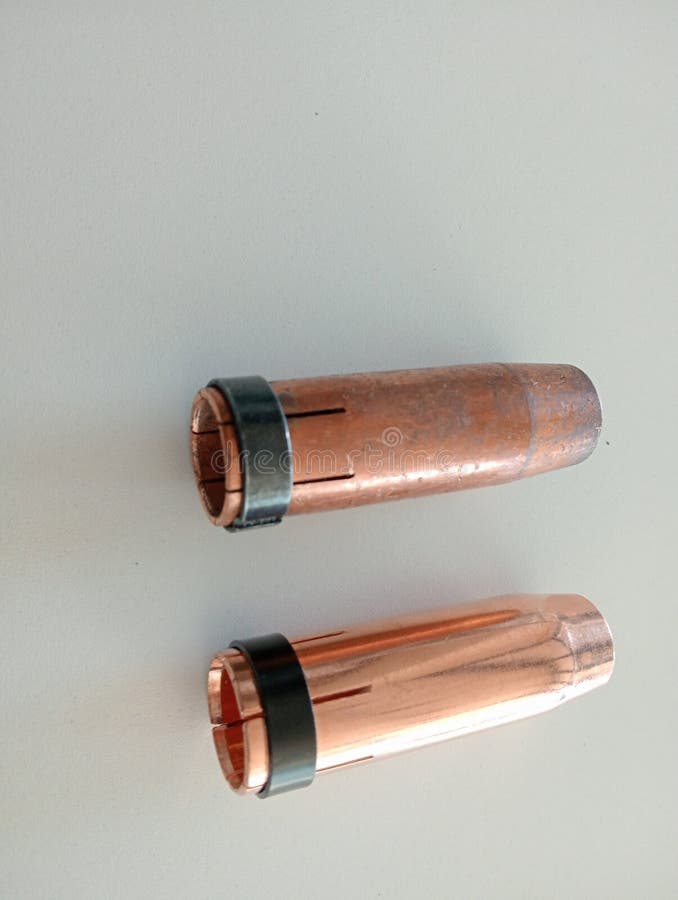 Torch Spare Nozzles for MIG and MAG Continuous Wire Welding Stock Image ...
