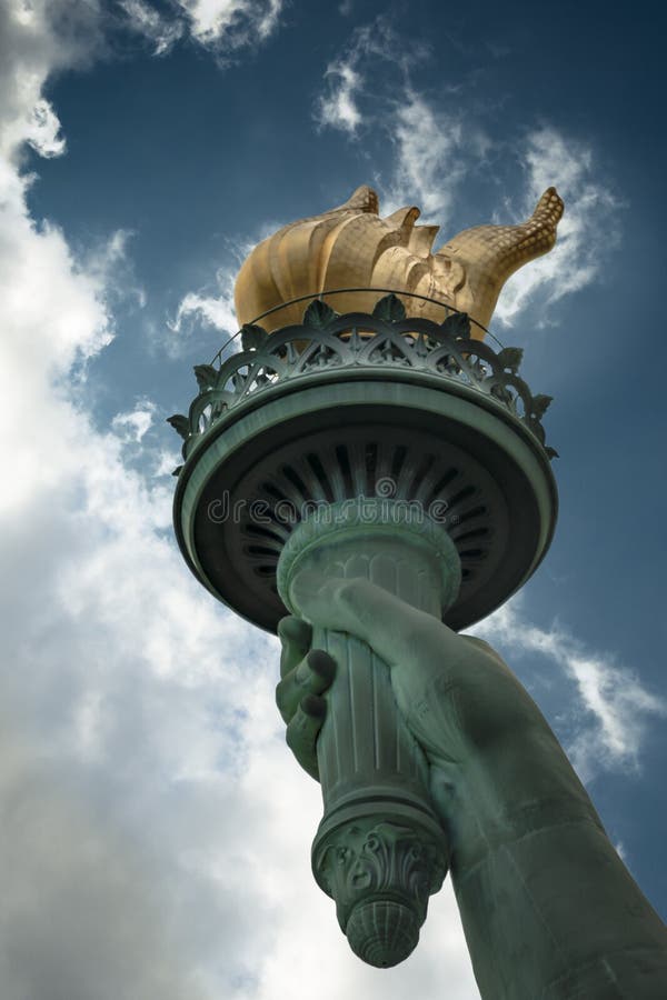 Torch of Liberty stock image. Image of torch, isolated, flame - 76659