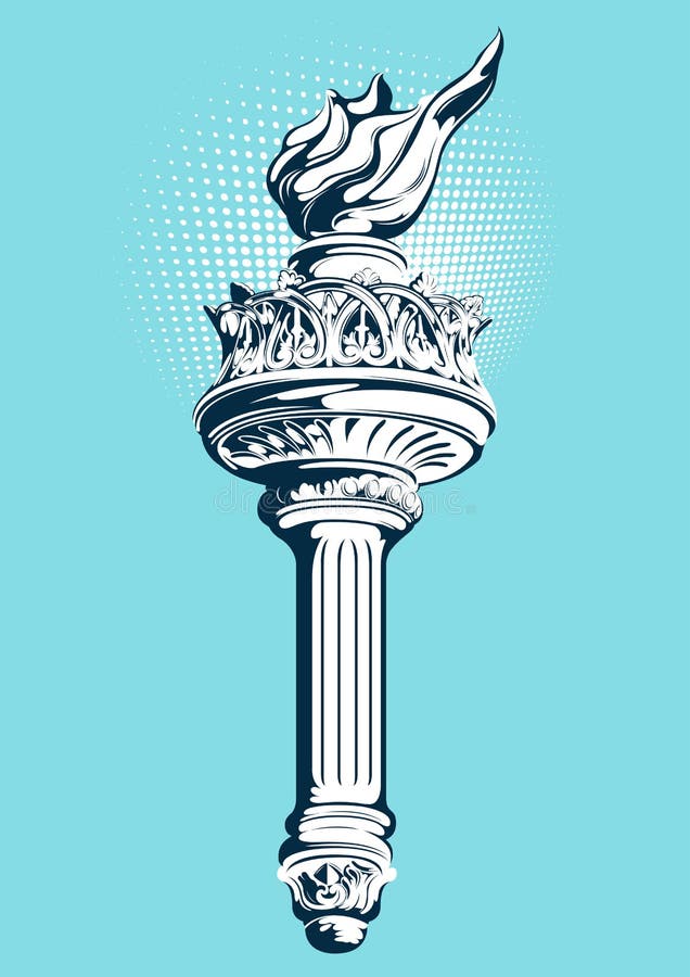 Torch of the Statue of Liberty 66 Stock Vector - Illustration of lady ... Torch of the Statue of Liberty 66 Stock Vector - Illustration of lady ...