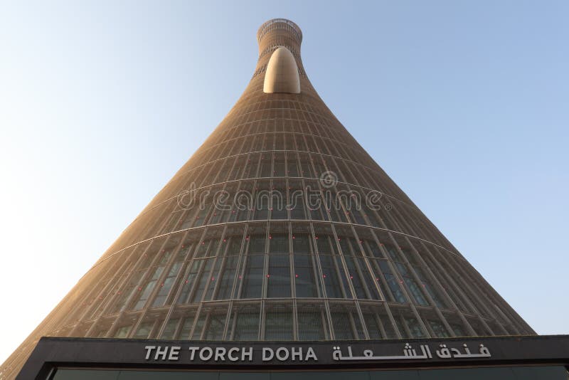 The Torch Tower in Doha, Qatar Editorial Photography - Image of qatar ...