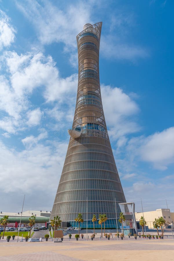 The Torch Tower in Doha, Qatar Editorial Stock Image - Image of travel ...