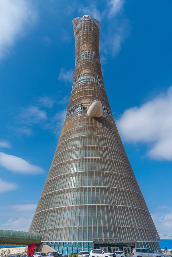 The Torch Tower in Doha, Qatar Editorial Photography - Image of aspire ...
