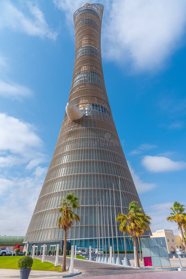The Torch Tower in Doha, Qatar Editorial Stock Photo - Image of tower ...