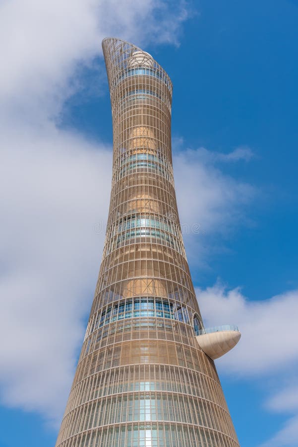 The Torch Tower in Doha, Qatar Editorial Photography - Image of ...