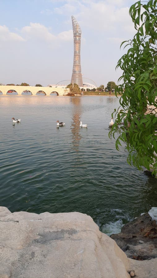 Torch Tower Hotel Qatar editorial stock image. Image of branch - 236688859