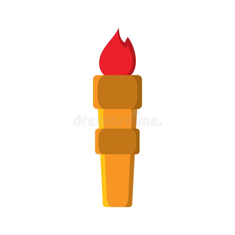 Torch. Vector Illustration Decorative Design Stock Vector ...