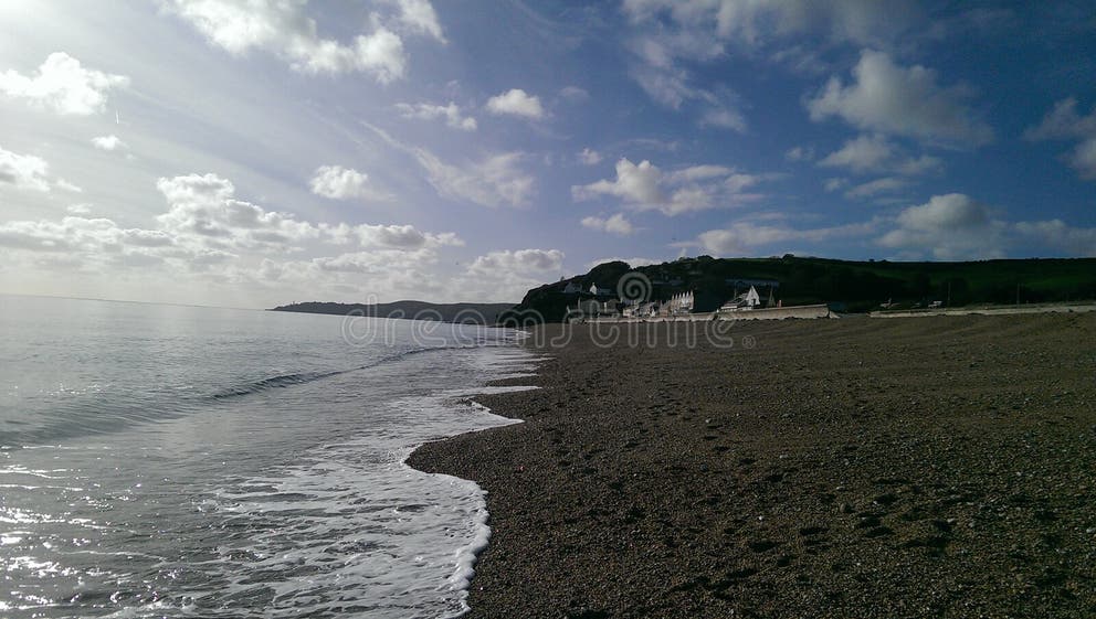 Torcross Beach stock image. Image of beach, torcross - 73819571