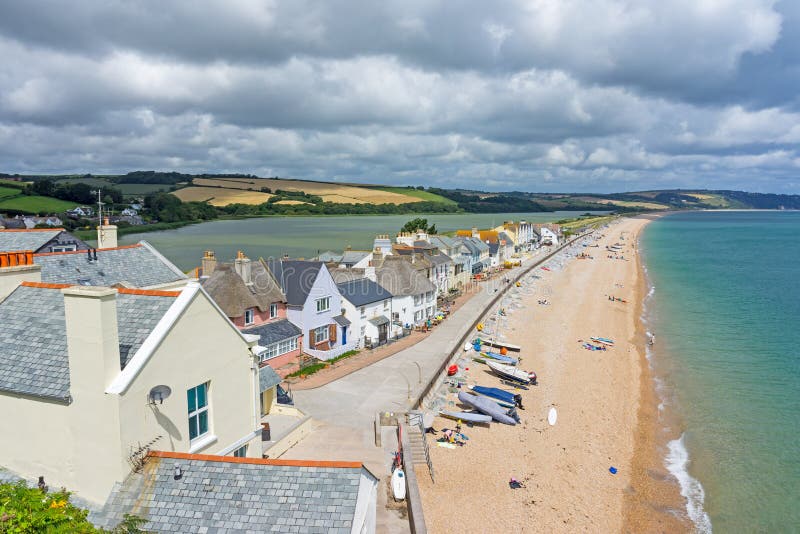 Torcross Devon Anglia UK fotografia editorial. Obraz złożonej z oceany ...