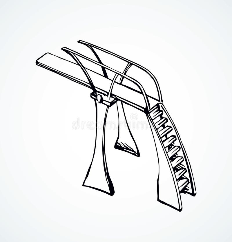 Toren Voor Het Springen in Water Vector Tekening Vector Illustratie ...