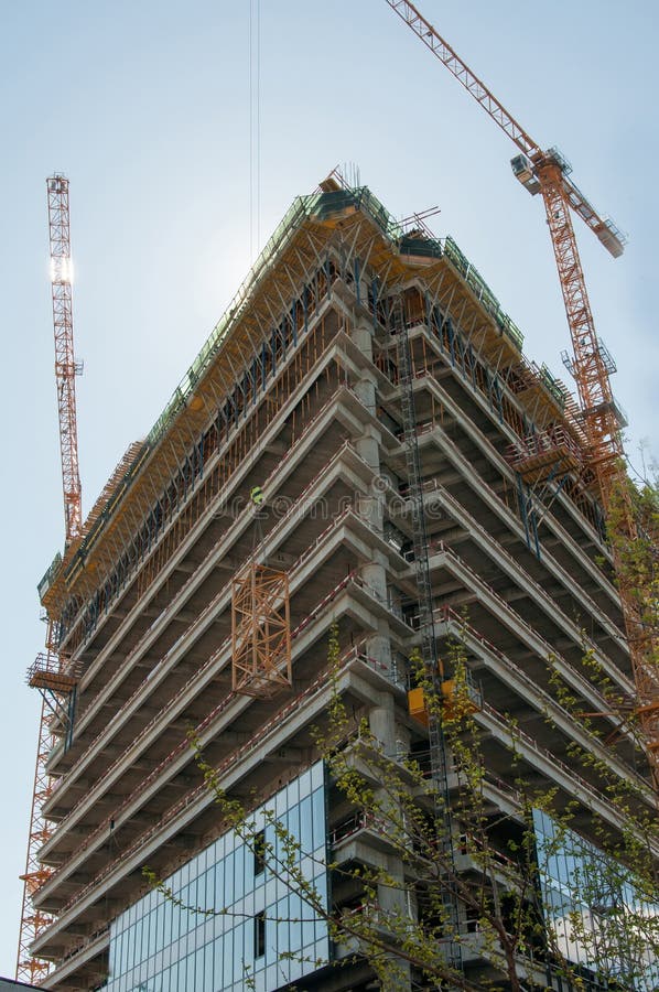 Bouwterrein stock foto. Image of werk, bouw, dakwerk - 34615398