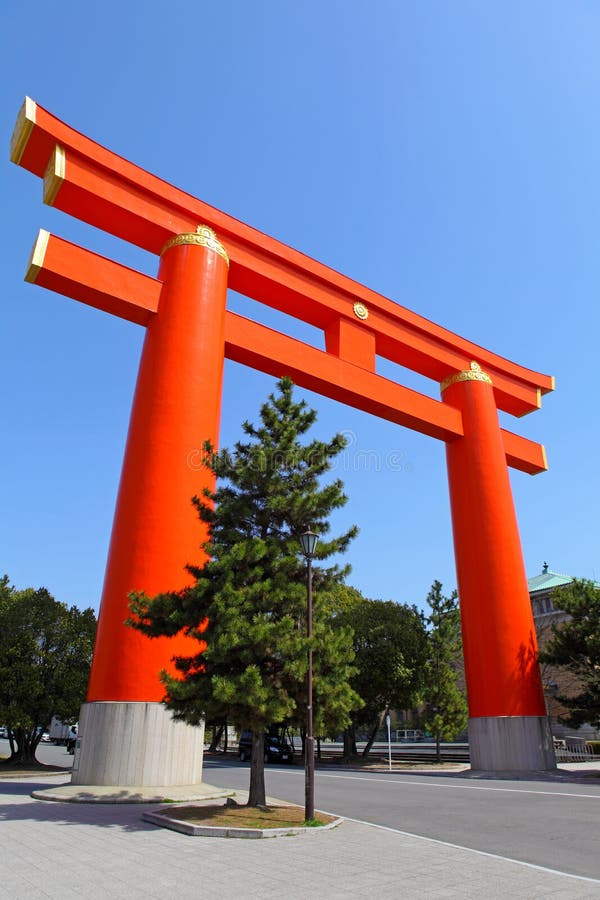 Blue Torii Japanese Gate of Shinto Shrine in Nikko Stock Photo - Image ...