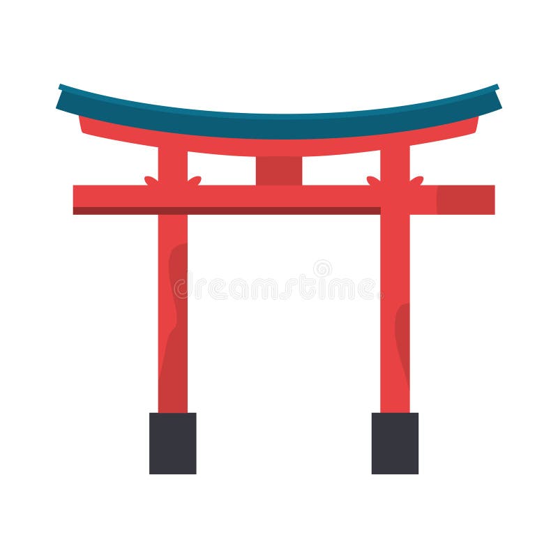 Torii gate japan icon stock vector. Illustration of miyajima - 289617092