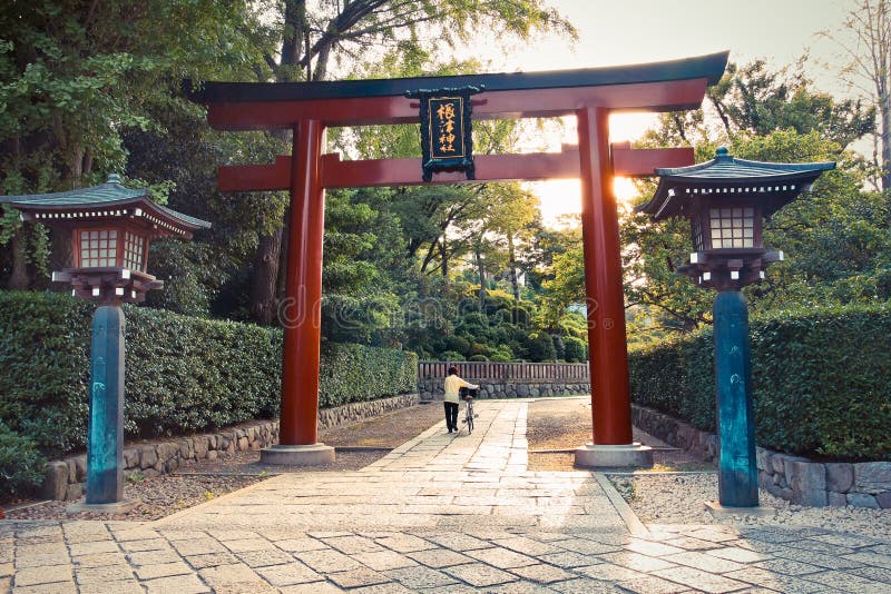 Torii gate in Japan editorial photography. Image of church - 30888227