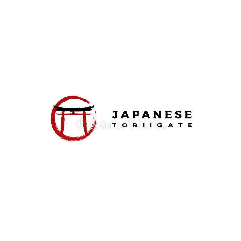 Torii Gate Logo Design. Japanese Traditional Gate Logo Design Vector ...