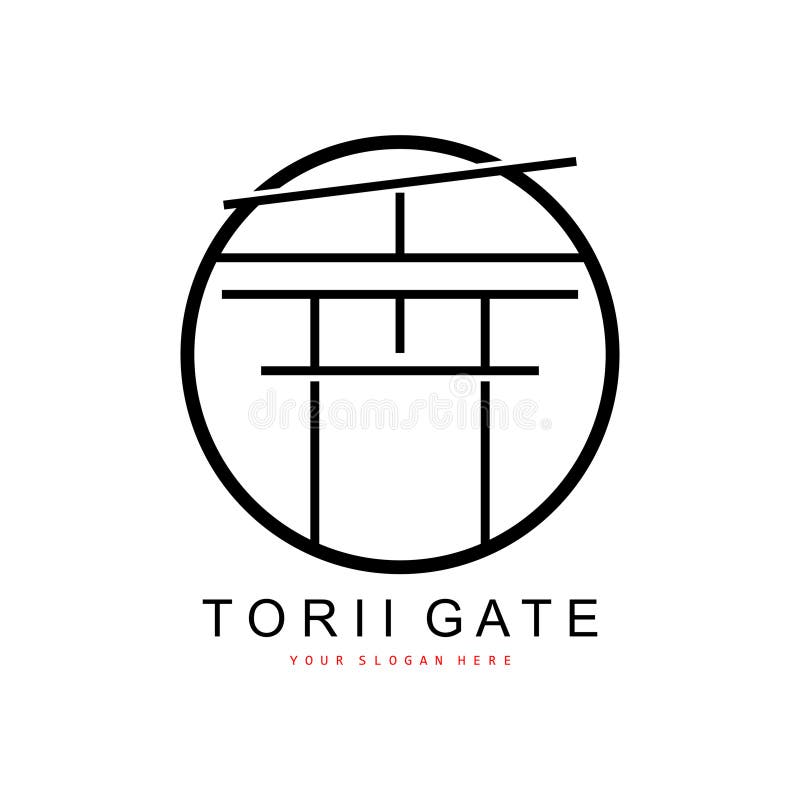 Torii Gate Logo, Japanese Building Design, China Icon Vector ...